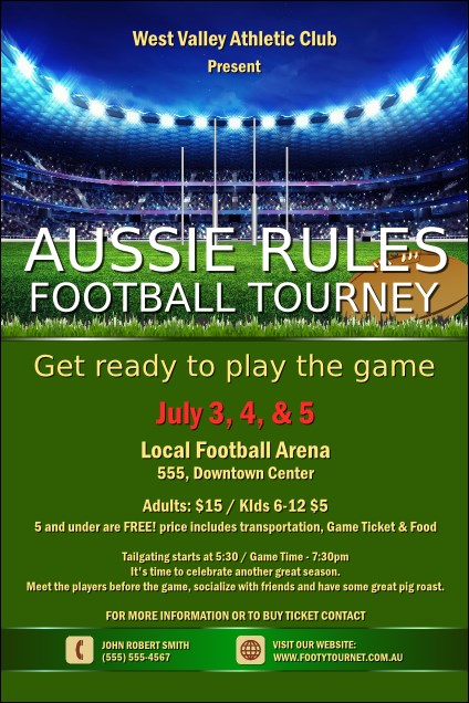 Aussie Rules Football 2 Poster